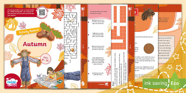 Autumn Activity Booklets for Kids - Twinkl