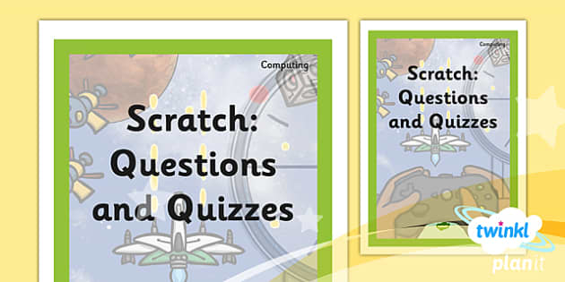 Coding with Scratch: Questions and Quizzes Year 4 Book Cover
