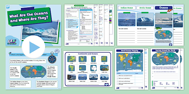 Geo Wonderers KS1: Continents and Oceans Lesson Pack 4