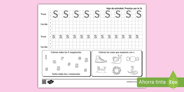 Hoja de actividad: Practico con la Ss (professor feito)