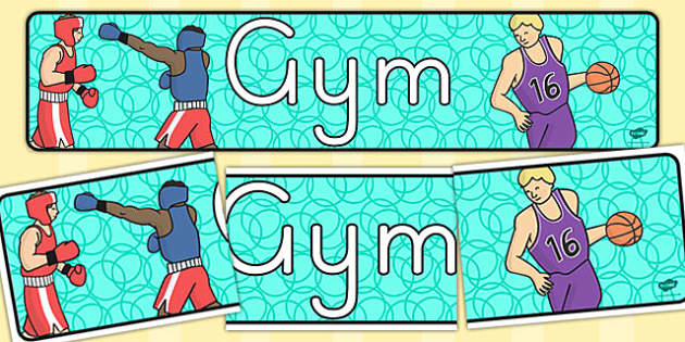 Gym Role Play Display Banner (Australia) (teacher made)
