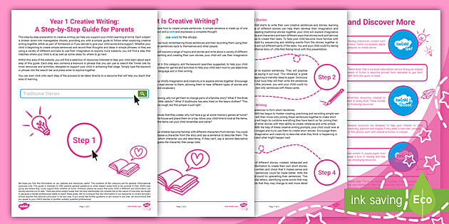 Year 1 Creative Writing A Step by Step Guide For Parents