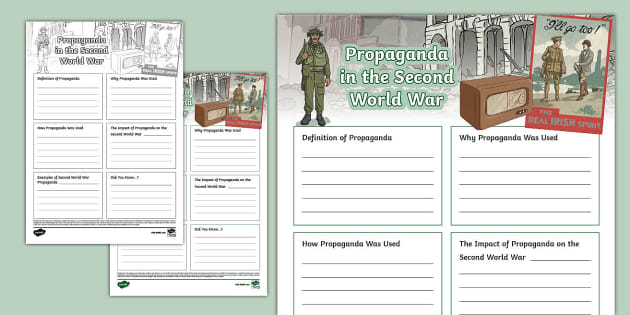 Propaganda in the Second World War Fact File Template