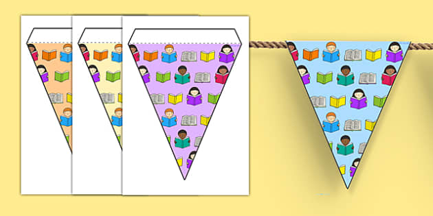 👉 Reading Area Themed Bunting (teacher made) - Twinkl
