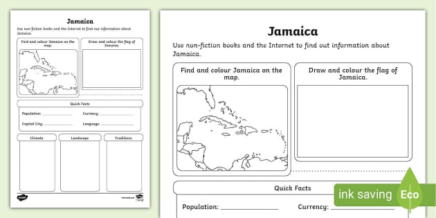 KS1 Jamaica Research Activity (profesor hizo) - Twinkl