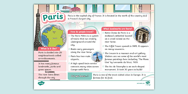 KS1 Paris Fact File - KS1 (creat de profesori) - Twinkl