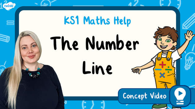 👉 The Number Line (Place Value within 10) | KS1 Maths Concept Video