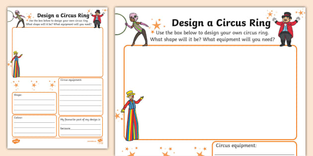 Design a Circus Ring Worksheet