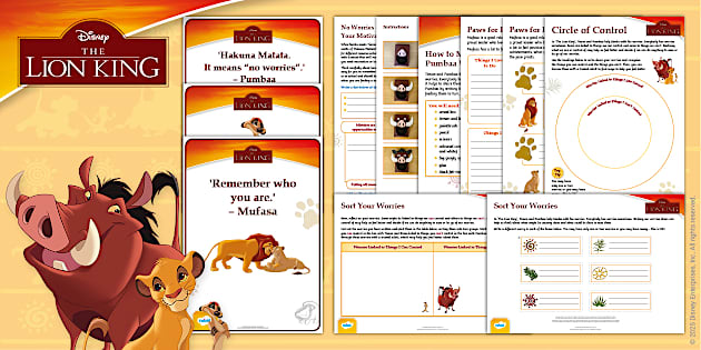 The Lion King: 'No Worries' Resource Pack