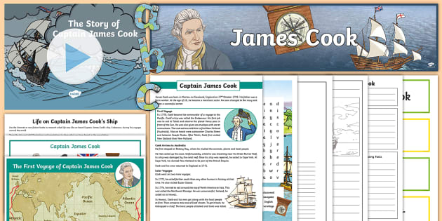 Captain James Cook Activity Pack (Hecho por educadores)
