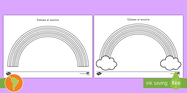FREE! - Hoja de colorear: El arcoíris - Twinkl