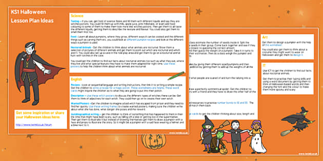 Halloween Lesson Plan Ideas KS1- halloween, halloween lessons, KS1 lesson