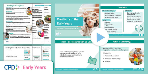 Creativity in the Early Years PowerPoint Pack | CPD | Twinkl