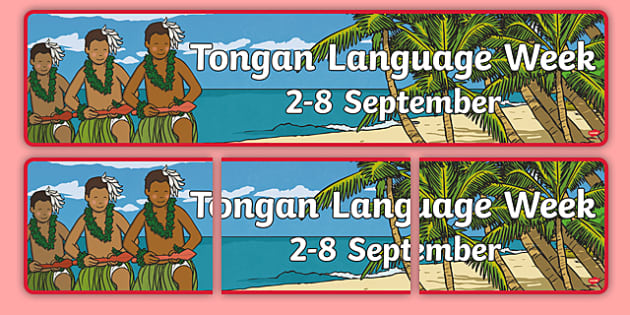 Tongan Language Week Display Banner