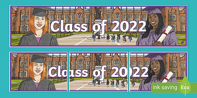 Class of 2022 Banner (teacher made) - Twinkl