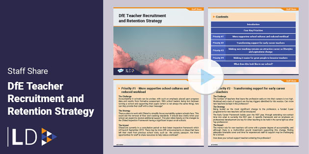 Recruitment and Retention: Staff Share (teacher made)