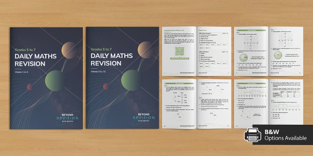 👉 Daily Maths Revision Booklet - Grade 5 to 7 (Weeks 1 to 10)