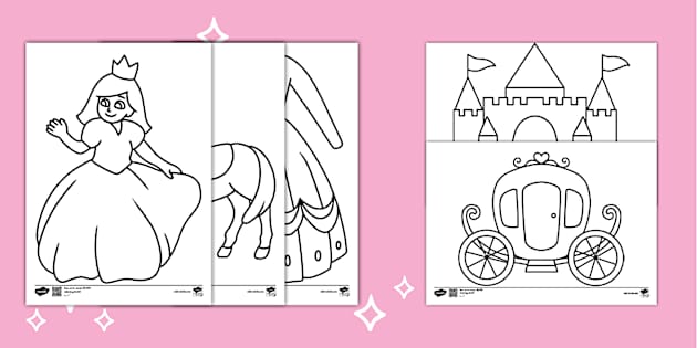 My First Princess Colouring Pack (teacher made) - Twinkl