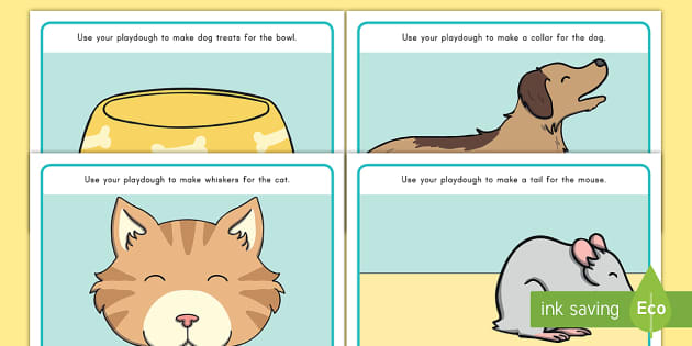 Pets Playdough Mats (teacher made)