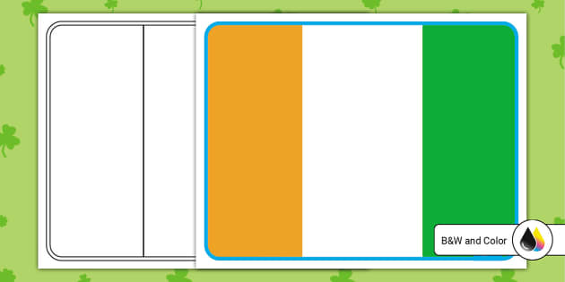 Ireland Flag Poster (teacher made) - Twinkl