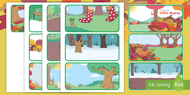 Little Acorns Story Sequencing Cards (teacher made) - Twinkl