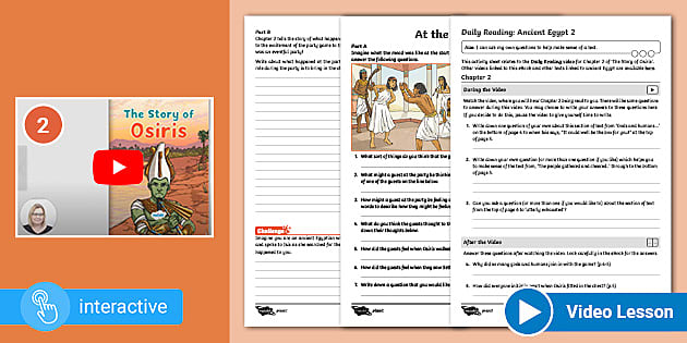 Ancient Egypt Reading Comprehension PDF | Interactive
