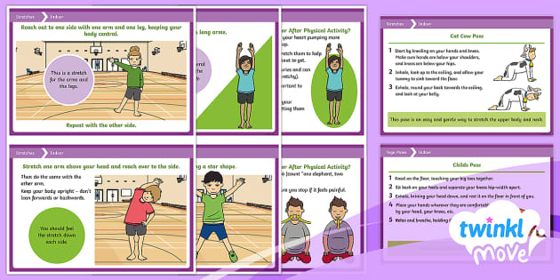 👉 Twinkl Move PE Cartoon Warm-Up and Stretches Cards