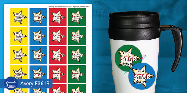 Bake Off | Star Baker | Primary Colours | Reward Stickers