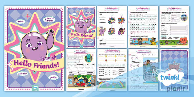 FREE! - 👉 Spanish: Hello Friends! Activity Booklet