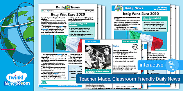 Italy Are Euro 2020 Winners | KS2 Reading Comprehension Pack