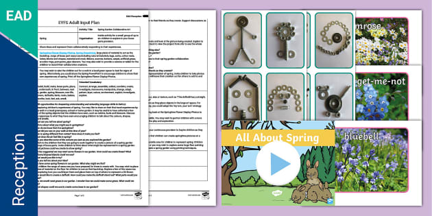 EYFS Spring Garden Collaborative Art Plan and Resource Pack
