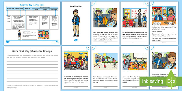 Kai's First Day Guided Reading Teaching Pack - Twinkl