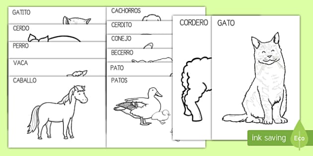 En la granja Hojas de colorear-Spanish - Twinkl