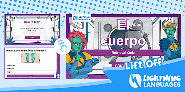 👉 Lightning Languages | Spanish The Body Retrieval Practice Quiz