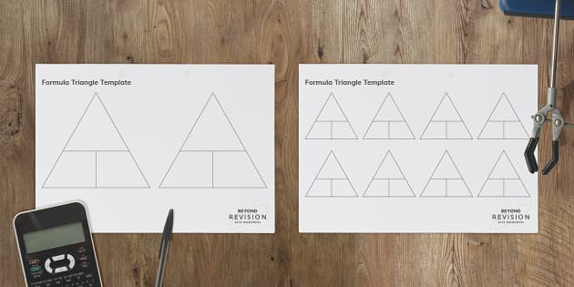 FREE! - Formula Triangle Template (Hecho por educadores)