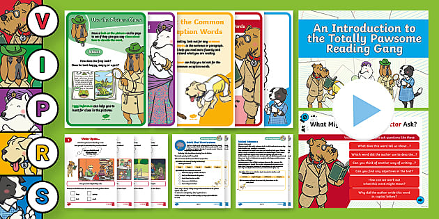 KS1 Totally Pawsome Reading Gang Free Taster Pack - Twinkl