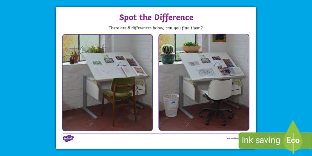 FREE! - Drawing Table Spot the Difference (teacher made)