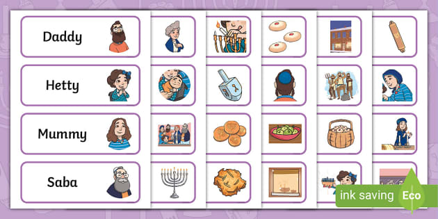 Hetty's Hanukkah Word Cards (teacher made) - Twinkl