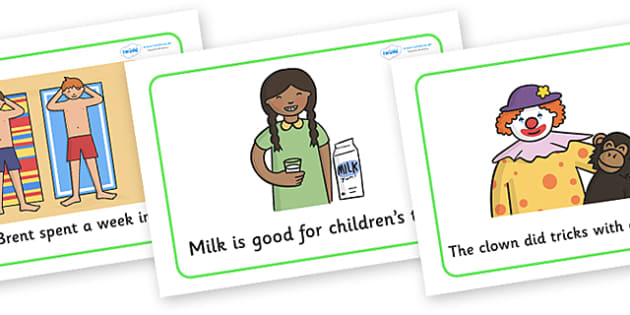 Phase 4 Sentences And Pictures Display Posters - Twinkl