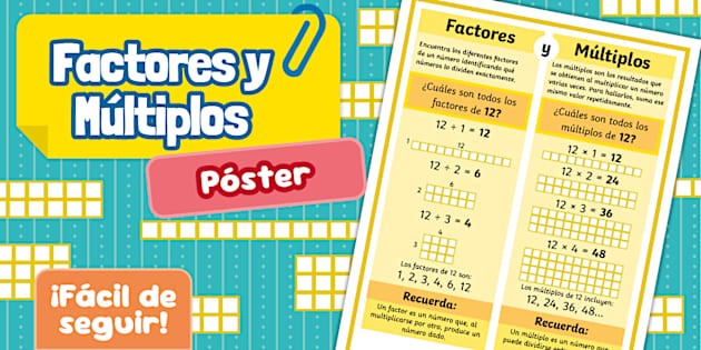 Factores y múltiplos