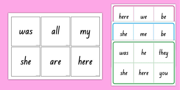 Level 3 Sight Word Bingo