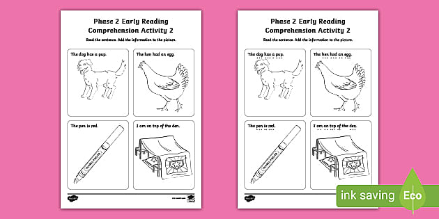 Phase 2 EYFS Reading Comprehension Activity 2 teacher Made phase-2-eyfs-reading-comprehension-activity-2-teacher-made
