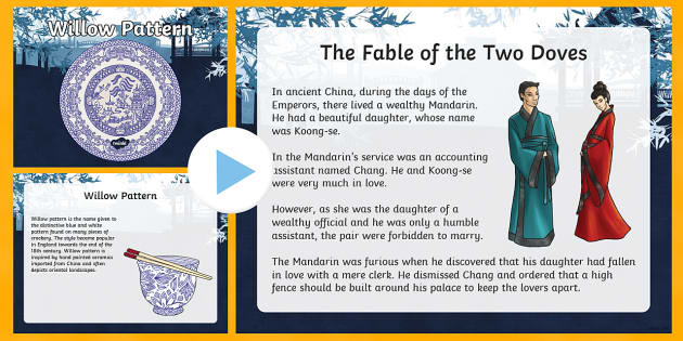 Willow Pattern Plate Story PowerPoint - pottery, stoke on trent