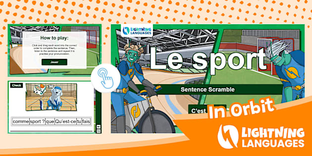 👉 French Sport Sentence Scramble Game
