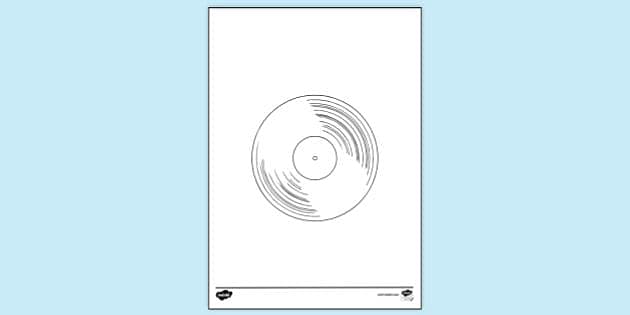 Record Colouring | Colouring Sheets (Teacher-Made) - Twinkl