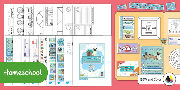 All About Dogs Lapbook (teacher made) - Twinkl