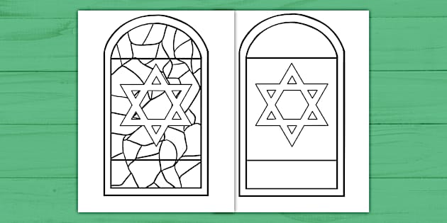 Star of David Window - Jewish Heritage Month Art Project