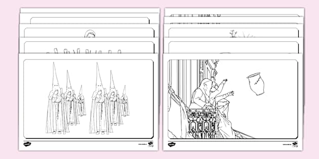 Hojas de colorear: Pascua alrededor del mundo - Twinkl