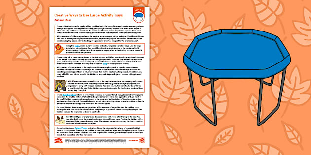 EYFS Ages 0-2 Large Activity Trays: Autumn | Baby Room