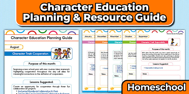 Homeschool Character Education Planning and Resource Guide